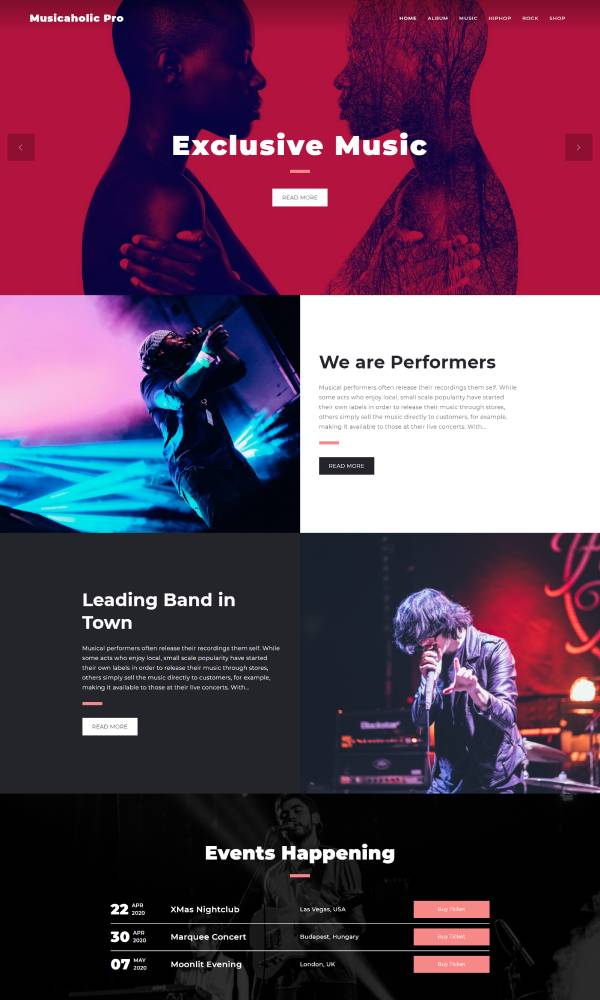 Musicaholic Pro Demo - Shark Themes