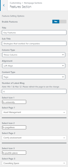 Features Section - Shark Themes