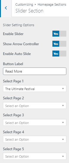 Slider Section - Shark Themes