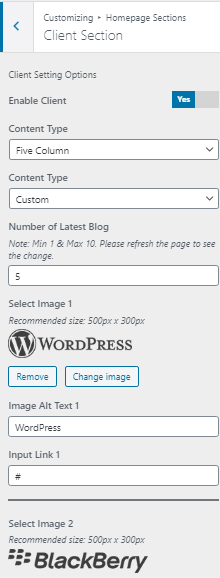 Client Section - Shark Themes