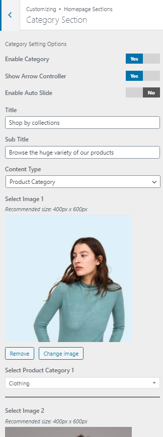 Category Section - Shark Themes