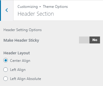 Header Section - Shark Themes