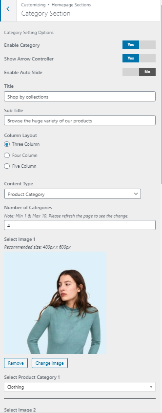 Category Section - Shark Themes