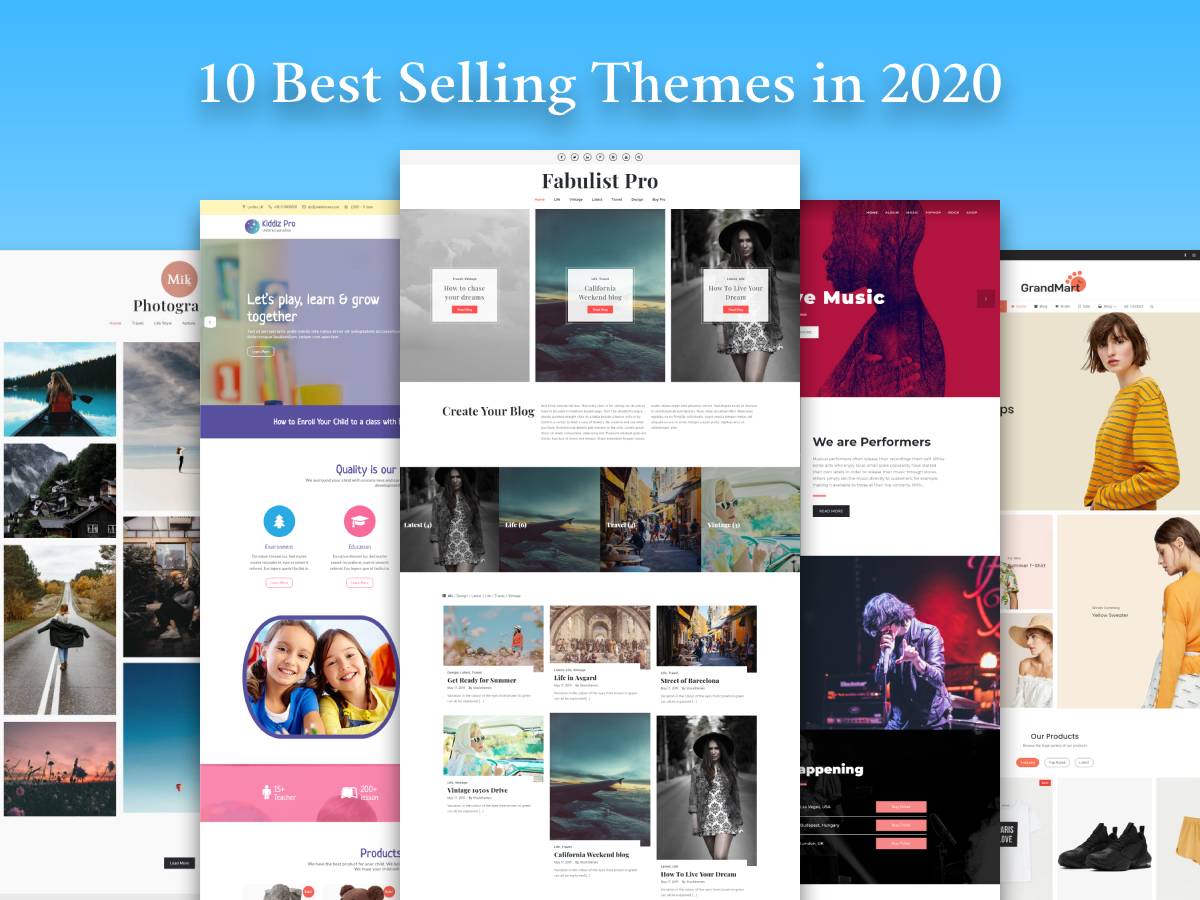 10 Best Selling Themes in 2020 - Shark Themes