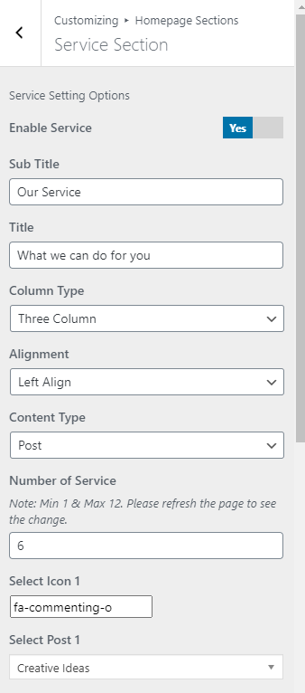 Service Section - Shark Themes
