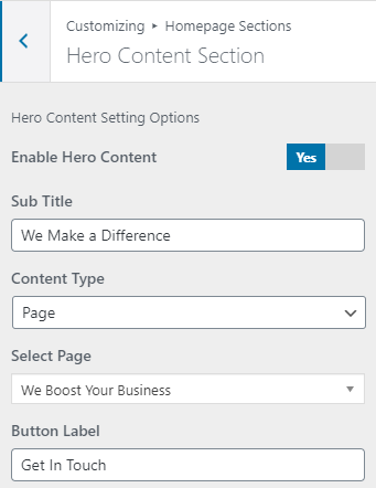 Hero Content Section - Shark Themes