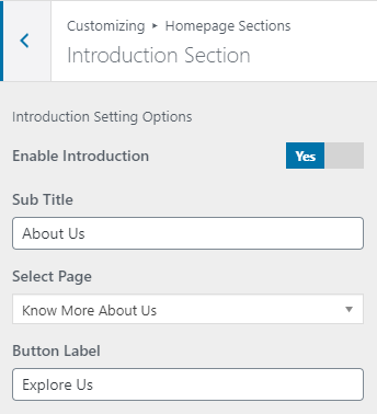 Introduction Section - Shark Themes