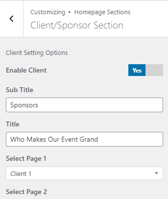 Client/Sponsor Section - Shark Themes