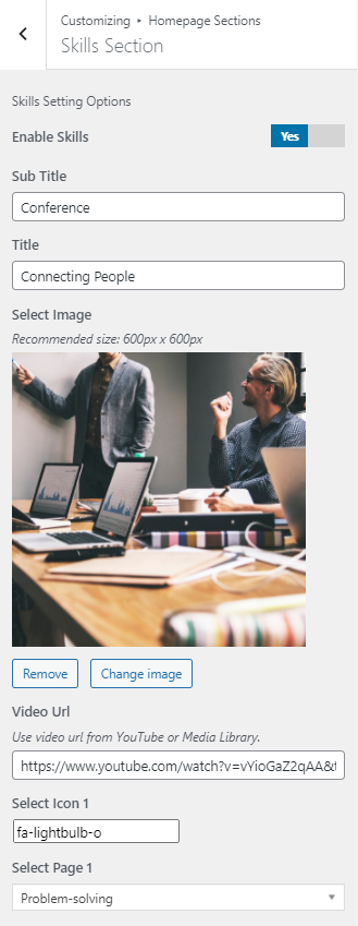 Skills Section - Shark Themes