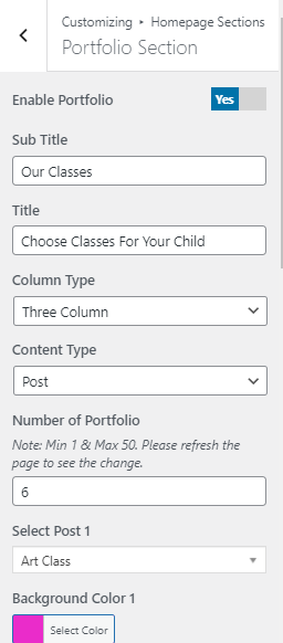Portfolio Section - Shark Themes