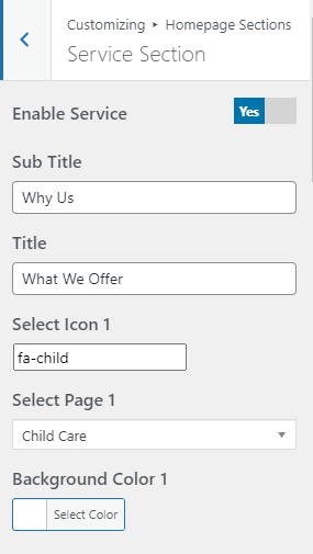 Service Section - Shark Themes