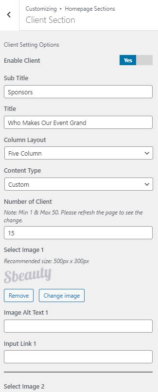 Client Section - Shark Themes