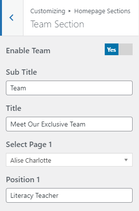Team Section - Shark Themes