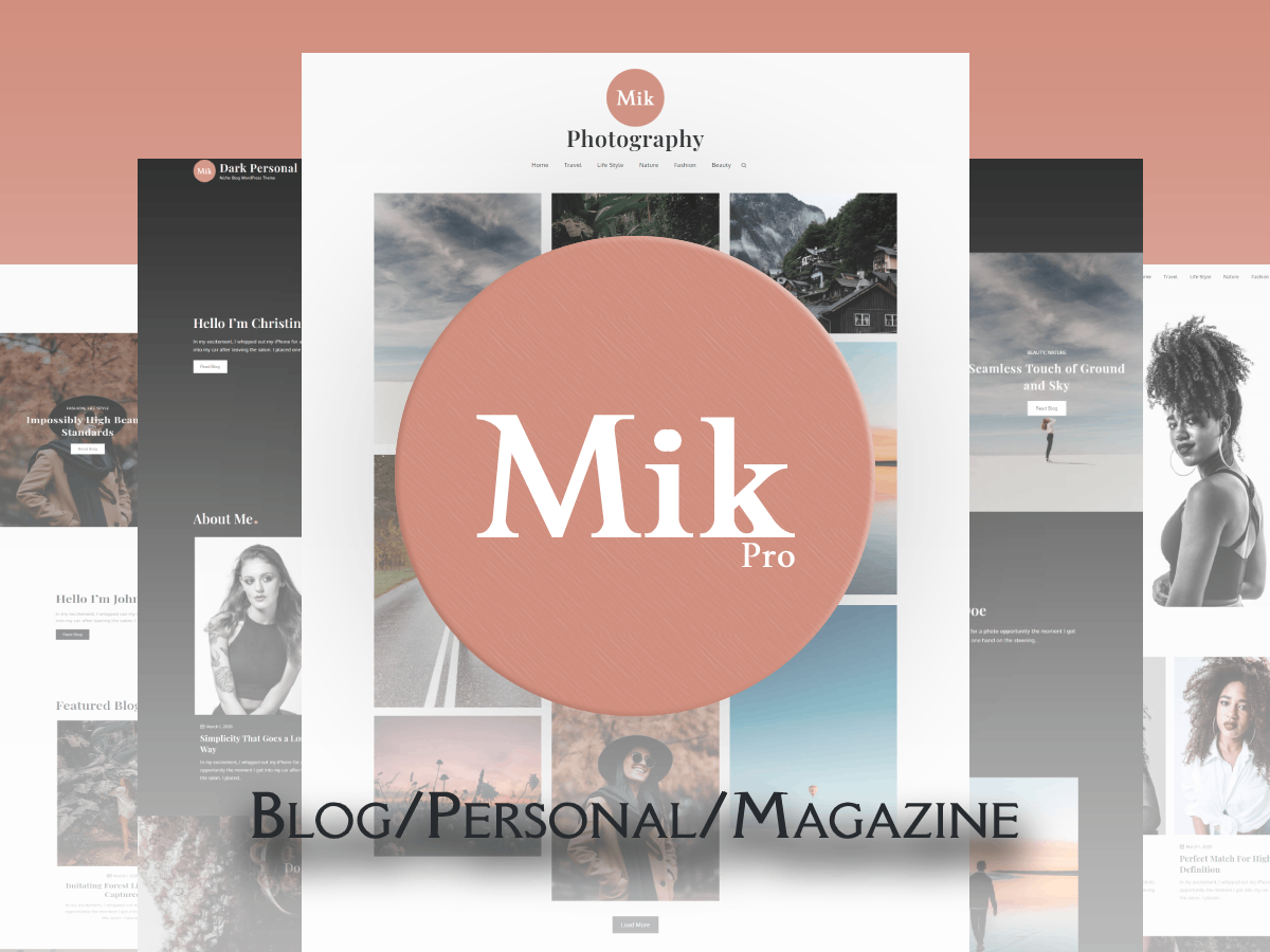 Mik Pro - Blog, Personal, Magazine, Photography - Shark Themes